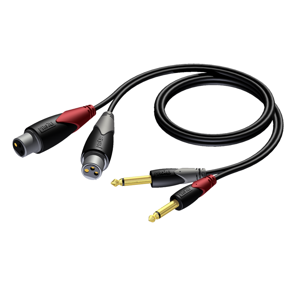 Dual Jack to Dual XLR Audio Cable | PROCAB Cables Australia – Procab ...